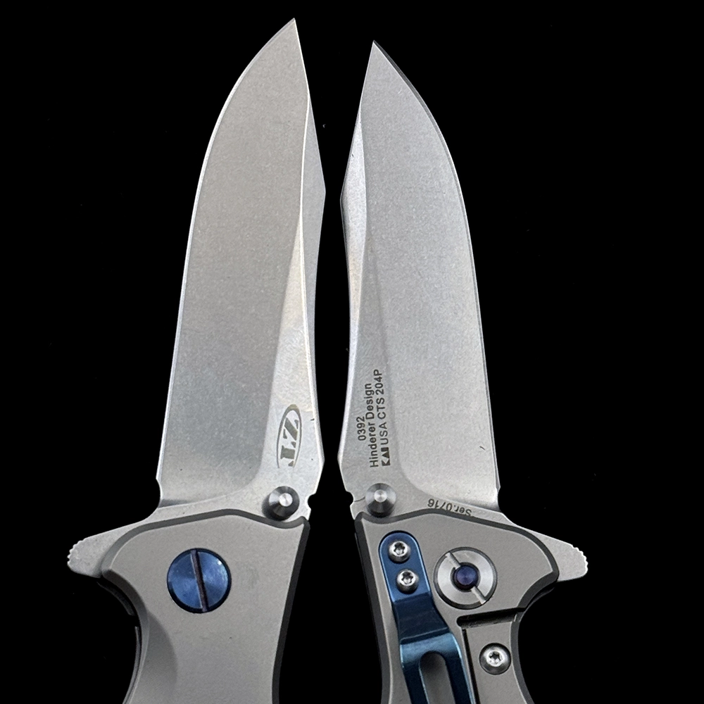 ZT 0392 Ceramic Bearing TC4 Titanium Handle Folding Knife Outdoor ...