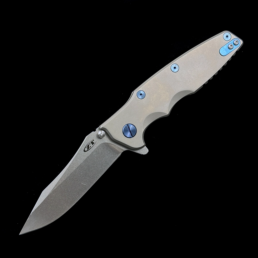 ZT 0392 Ceramic Bearing TC4 Titanium Handle Folding Knife Outdoor ...