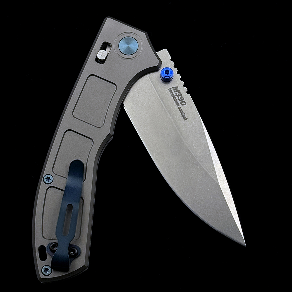 BM 748 Narrows Titanium M390 Blade AXIS Folding Knife