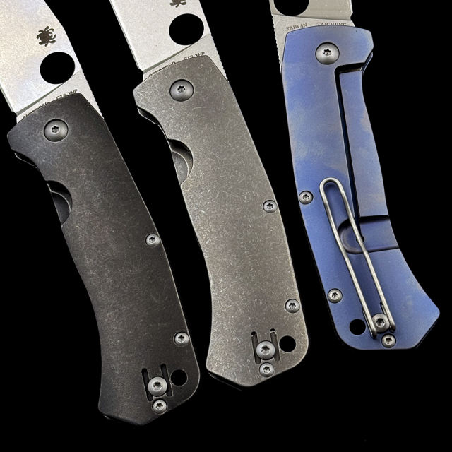 C186TIP Slysz Bowie CTS XHP Titanium Knives