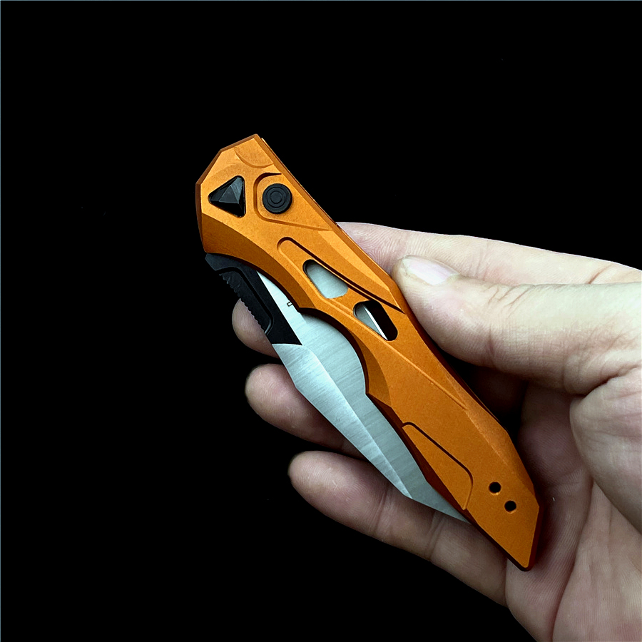 KS 7650 Launch 13 AUTO Folding Knife 3.5 "Two Tone CPM-154 Wharncliffe Blade, Aluminum Handle