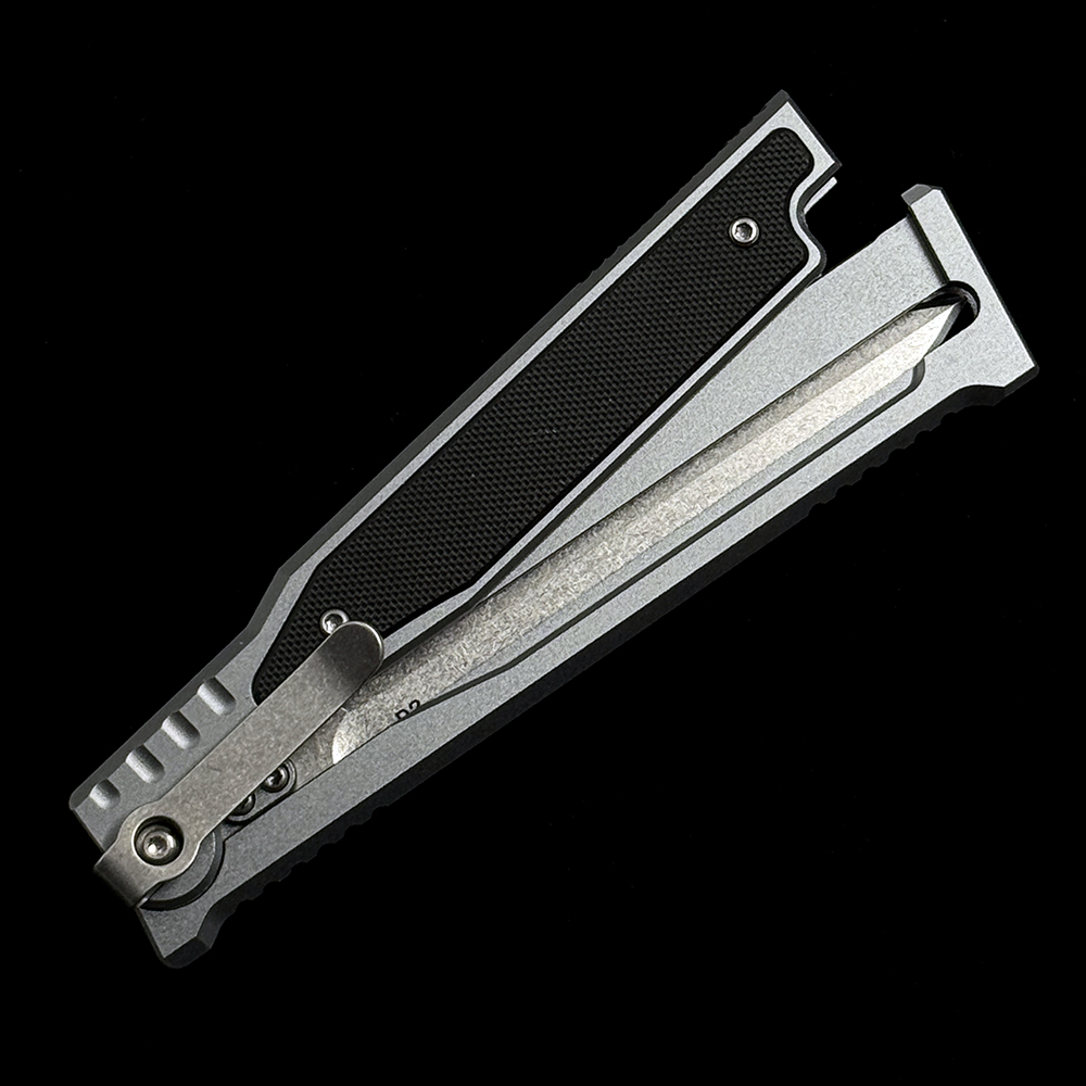 REATE Plus Gravity Double Blade Knife D2 Aluminum+G10 Handle