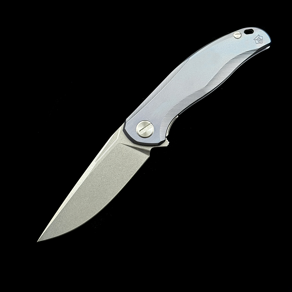 Shirogorov Stellar Ceramic Bearing Titanium Handle Mark M390 Folding Knife