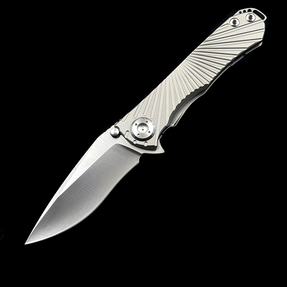 Chris Reeve Umnumzaan 100% N690 Titanium Handle Folding Knife