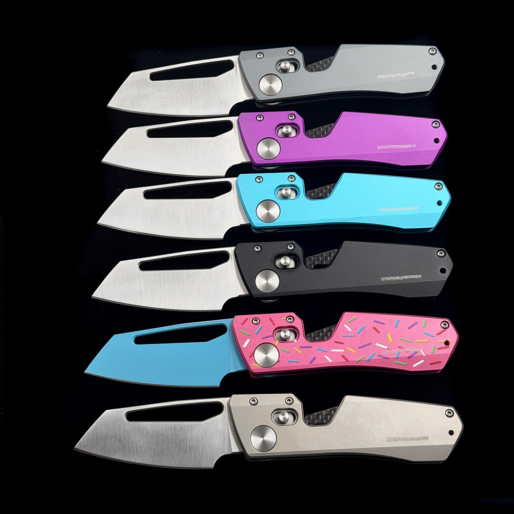 WT B4 %100 VG-10 Blade（With logo）Magnet Inside Aluminum Folding Knife
