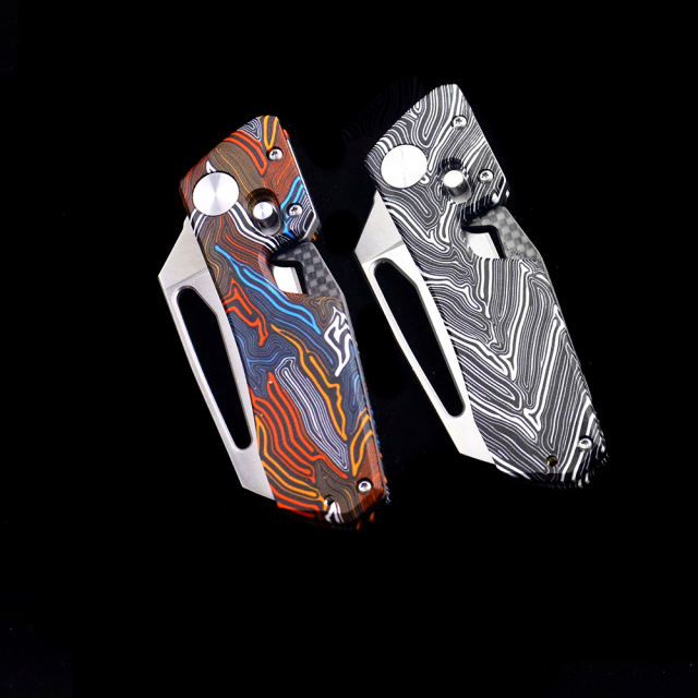 WT blade B4 Magnet Inside G10 Dam-pattern handle %100 VG10 blade ...