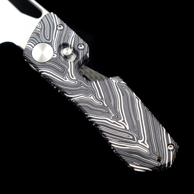 WT blade B4 Magnet Inside G10 Dam-pattern handle %100 VG10 blade ...