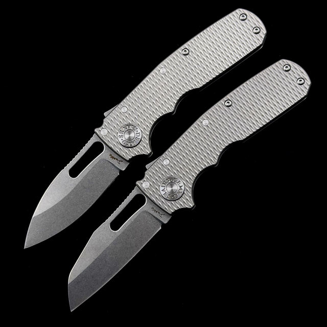 Andrew Demko Shark Cub Deep Carry Titanium Handle Knife