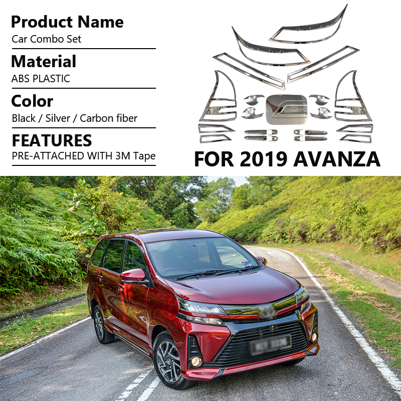 Car Chrome Kit for Toyota Avanza Accessories|sjcar.net