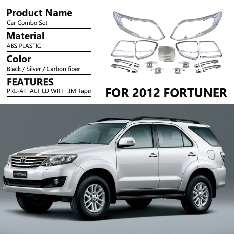 Car Chrome Body Kit for Toyota Fortuner Accessories|sjcar.net