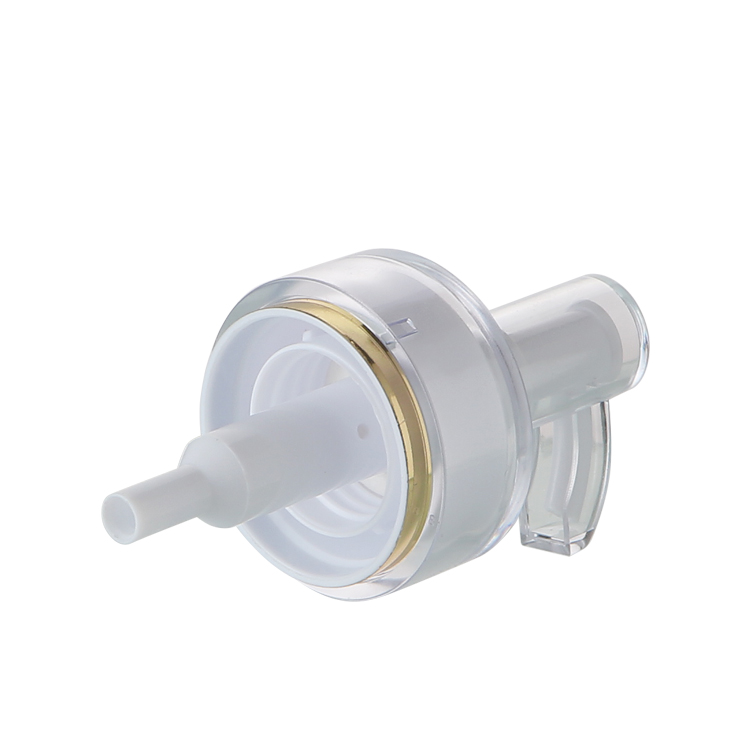 White Plastic 28mm Liquid Lotion Pump covered with Acrylic Foam pump ...