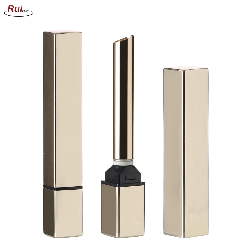 D13*H83.50mm Gold Metal lipbalm case manufacture custom empty lipstick ...