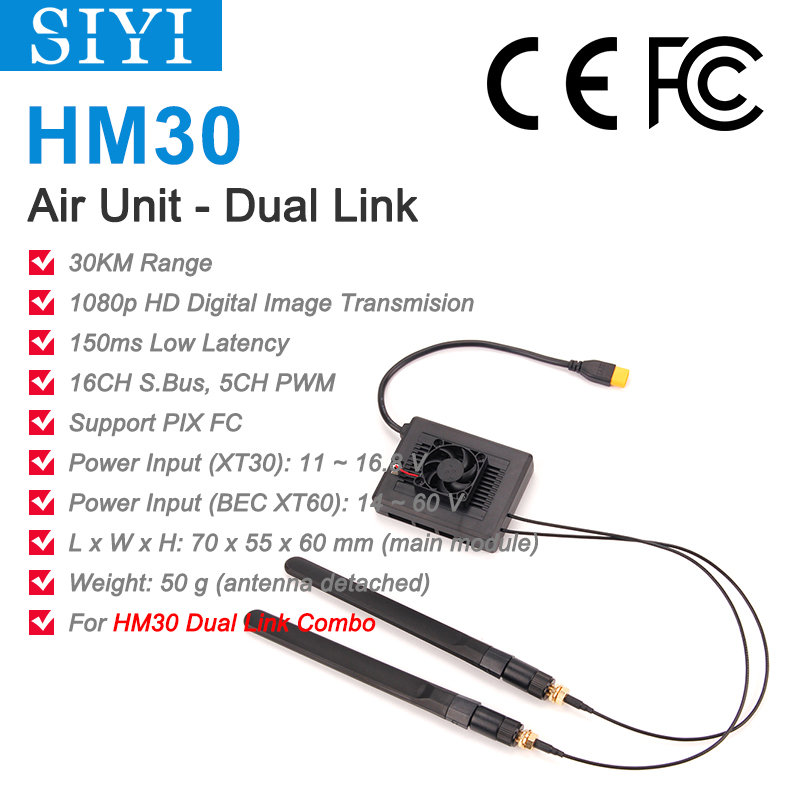 SIYI HM30 MK32 Dual Air Unit with Long Range Full HD 1080p Image ...