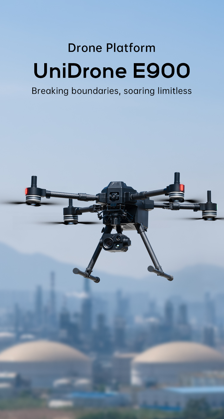 Reebot Robotics UniDrone E900 Enterprise Drone Platform 2.1kg Payload 55-min Flight Time 35KM ...