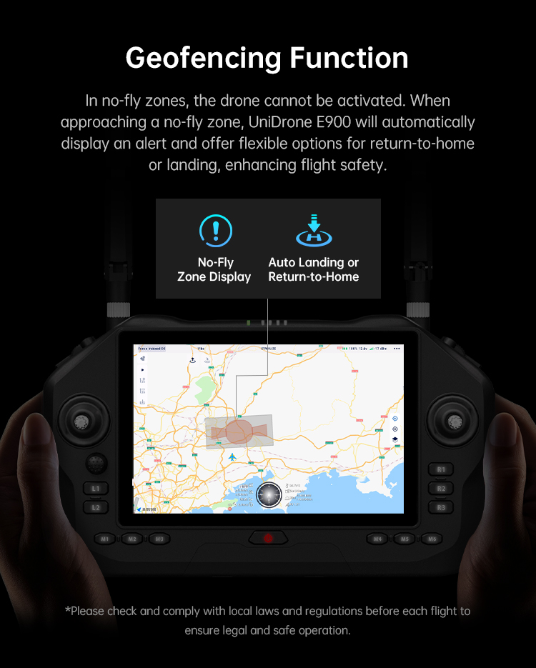 Reebot Robotics UniDrone E900 Enterprise Drone Platform 2.1kg Payload 55-min Flight Time 35KM ...