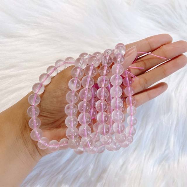 Rose Quartz Bead Bracelet
