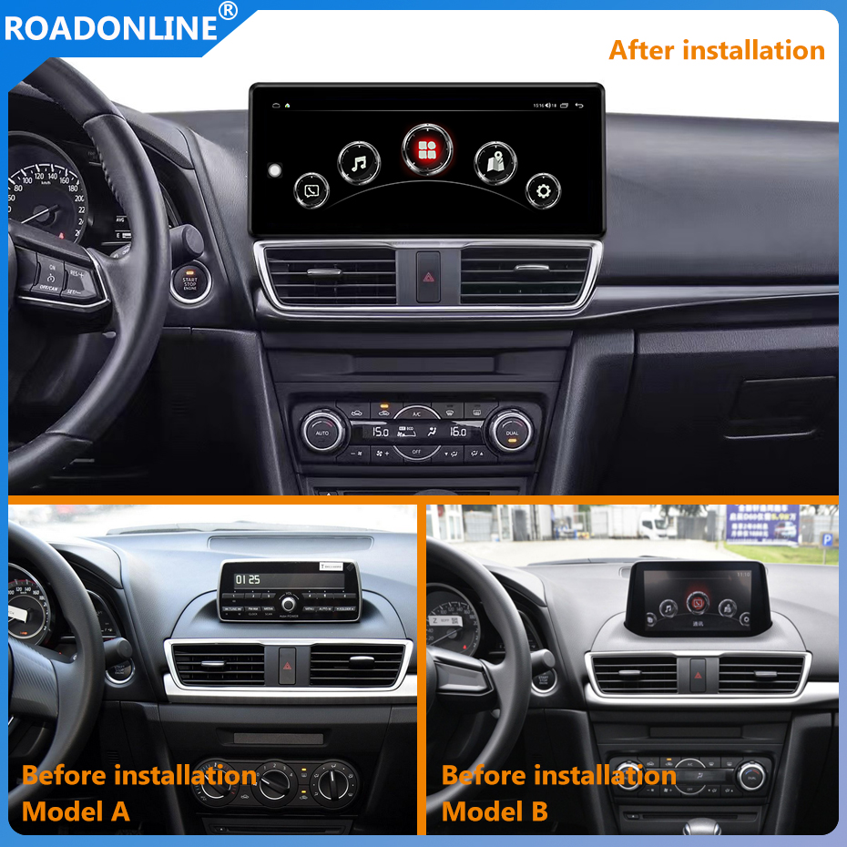 Mazda 3 Car radio Multimedia Player 10.25''screen 12.3''screen 2014 ...