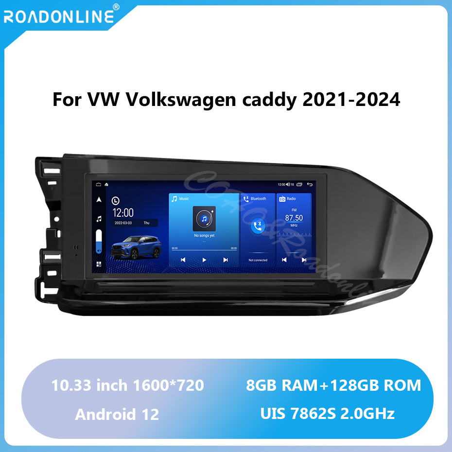 Android audio For VW Volkswagen caddy 2021-2024 Car radio Multimedia ...