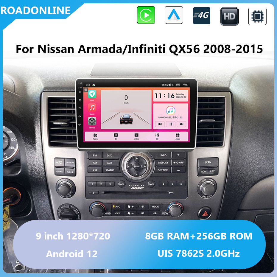 Android audio For Nissan Armada/Infiniti QX56 2008-2015 Car radio ...