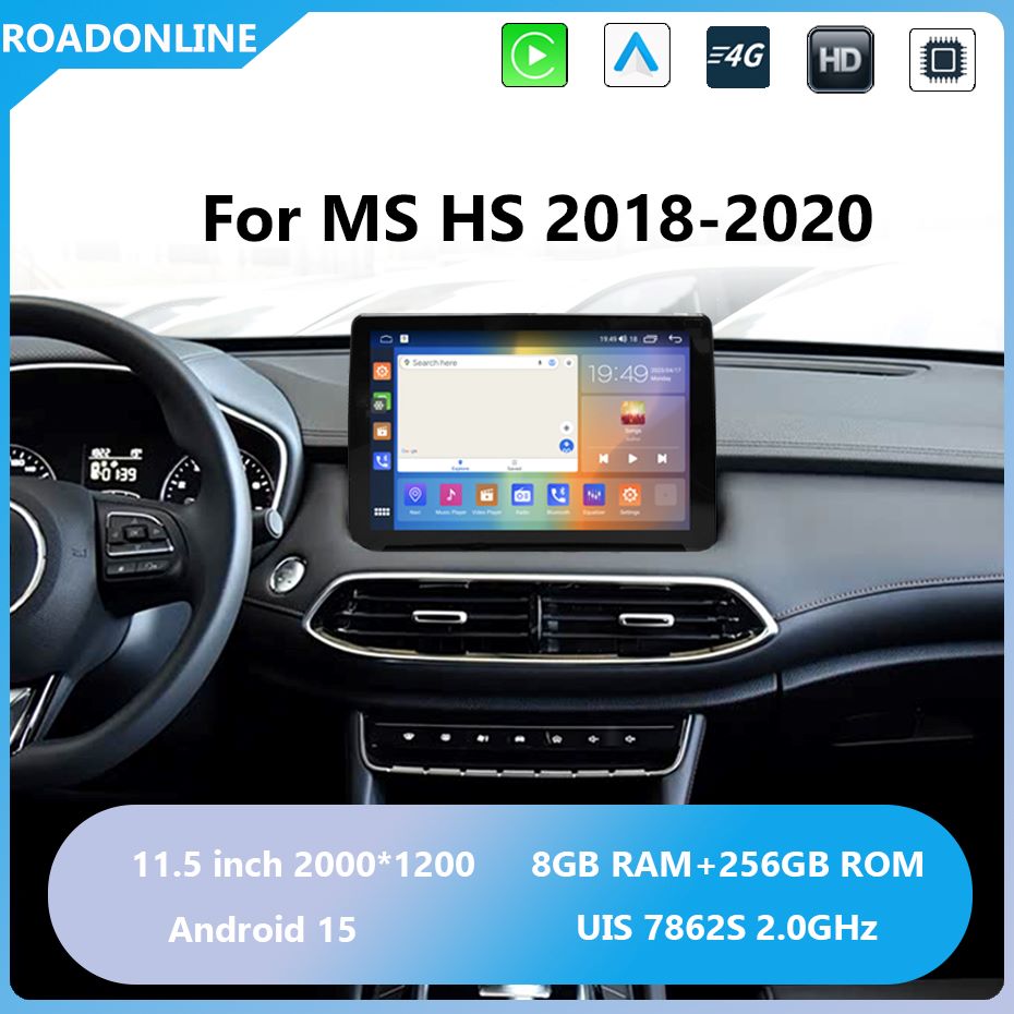 For MG HS 2018-2020 11.5 inch car radio Android 15 2000*1200 8GB RAM+ ...