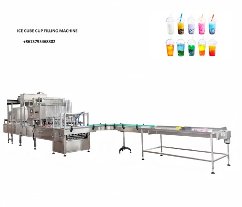 Ice Coffee Cup Filling Capping Machine | Ice Drinks Filling Machine ...