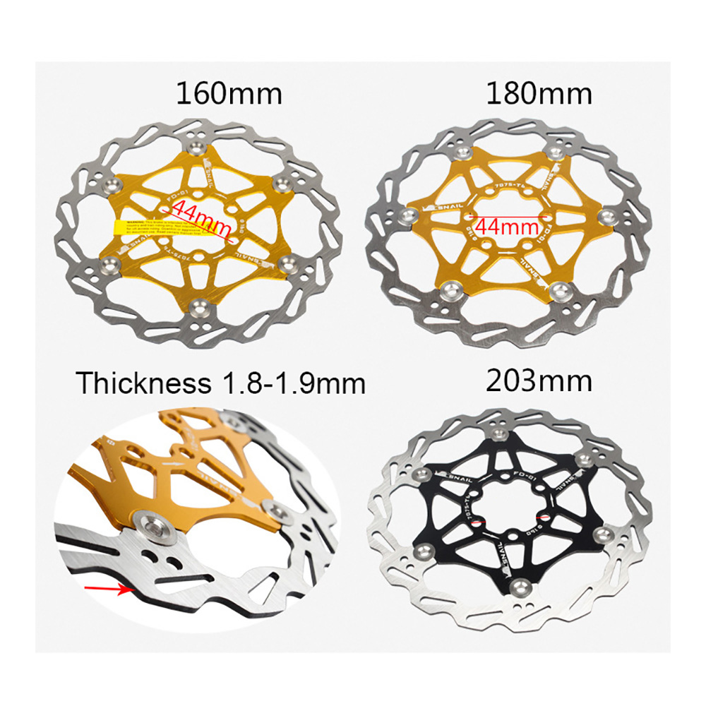 Snail Floating Brake Disk Rotor with 6 Bolts MTB Mountain Bike ...