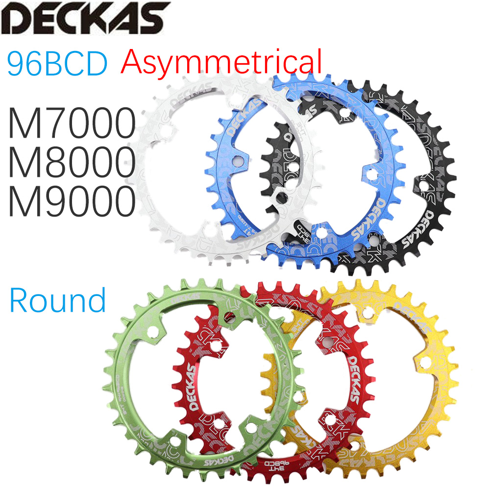 Deckas 96BCD Chainring Round 32T 34T 36T 38 Tooth 96 BCD for M7000 M8000 M9000 Cycling Bike ...