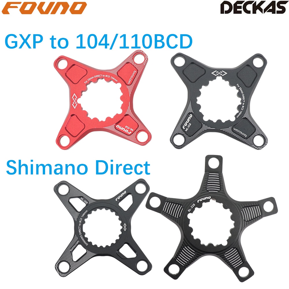 Deckas Chainring Adapter for Sram GXP Spider To 104BCD 110BCD for ...