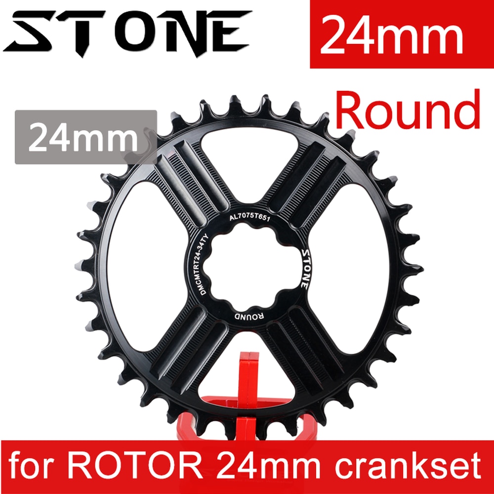 Stone Chainring For Rotor 24mm Round 30T 32T 34 36 38T Direct Mount ...