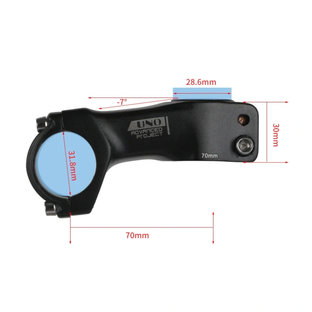 UNO Bike Stem Ultralight -7 Degree Road Bike Stem Fork 28.6mm 31.8mm 70 ...