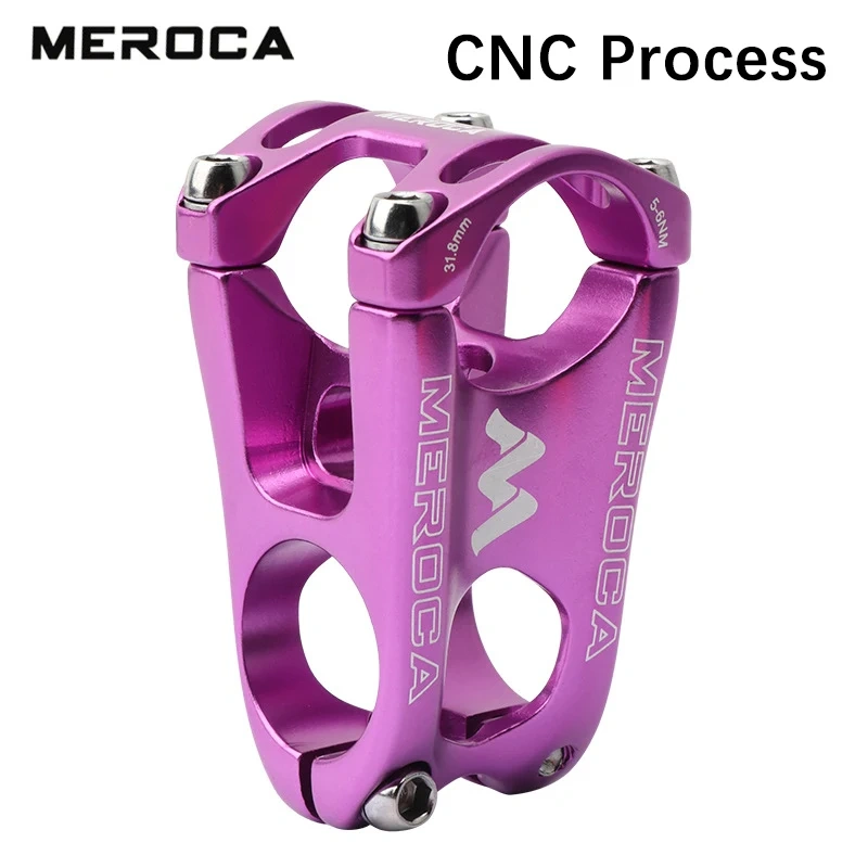 MEROCA Mountain Bike Short Stem Lightweight Hollow Stem Aluminum Alloy ...