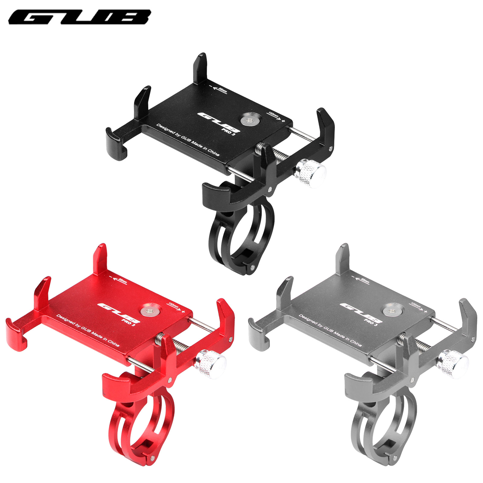 GUB PRO3 Bicycle Phone Holder 17mm Extended Claws Mount Bracket For ...