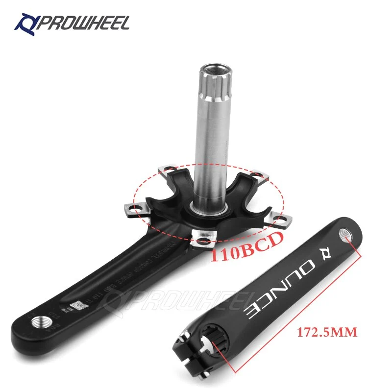 Prowheel OUNCE Road Bike Crankset 110BCD 170mm 172.5mm Snail 2x ...