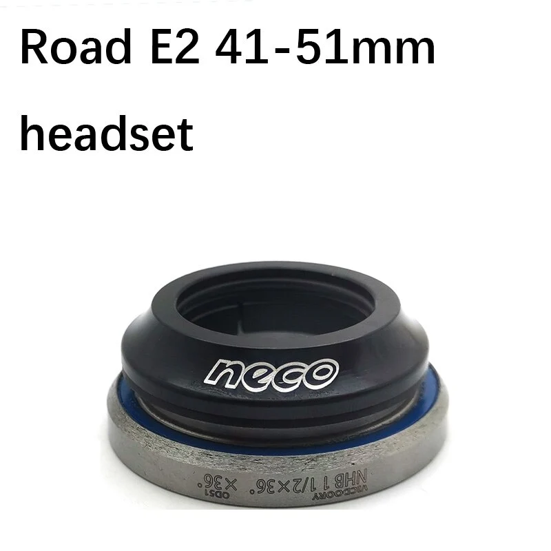 Neco Headset 41 51 41 52 mm integrated semi headset for E2 road bike tapered fork mtb threadless ...