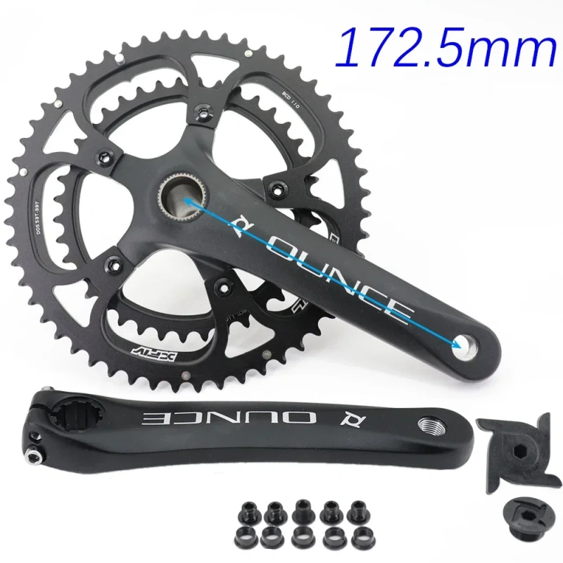 Prowheel OUNCE Road Bike Crankset 110BCD 170mm 172.5mm Snail 2x ...