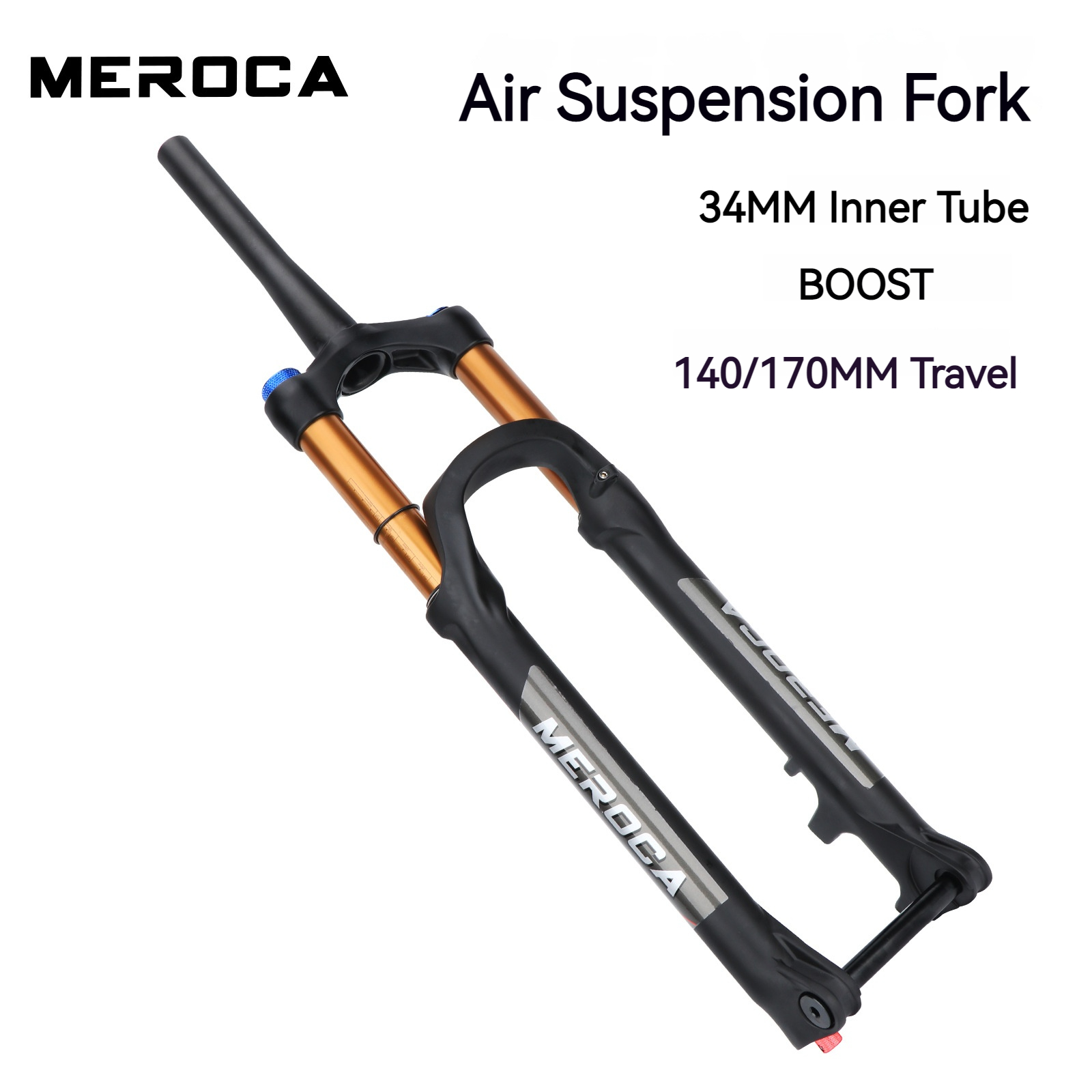 MEROCA Mountain Bike Air Suspension Front Fork Shock Absorber Fork 27.5 ...