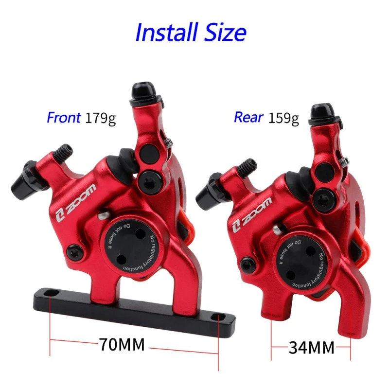 Zoom road bike brake calliper oil hydraulic disc brake pulling brake road bike aluminum uni body ...