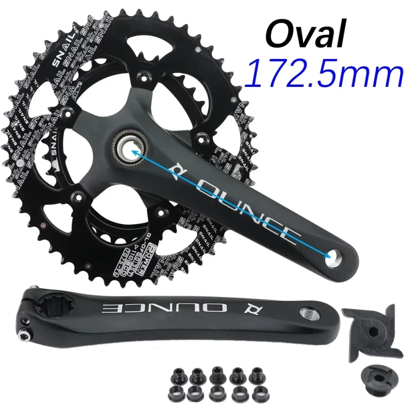 Prowheel OUNCE Road Bike Crankset 110BCD 170mm 172.5mm Snail 2x ...