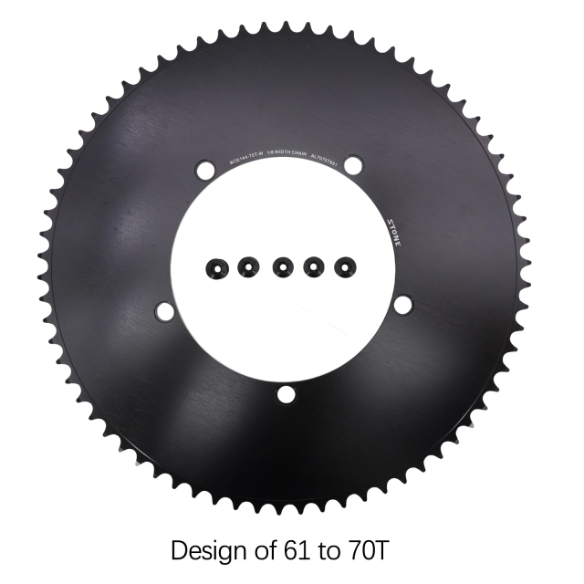 Stone Chainring 144 BCD Track Bike Fixie Aero Fixed Gear Round 42T 46T ...