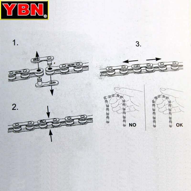 YBN 6 Pair Bike Chain Quick Link Mountain bike Chain Missing link for 8 ...
