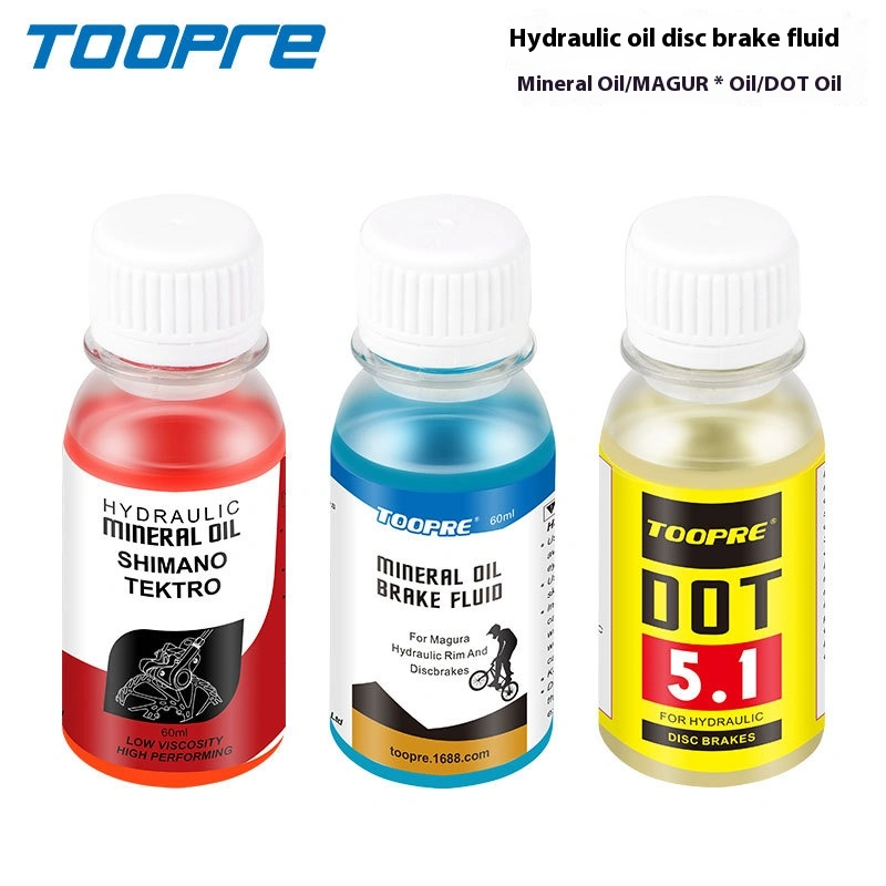 TOOPRE Mountain and Road Bike Mineral Oil DOT Oil Universal Hydraulic ...