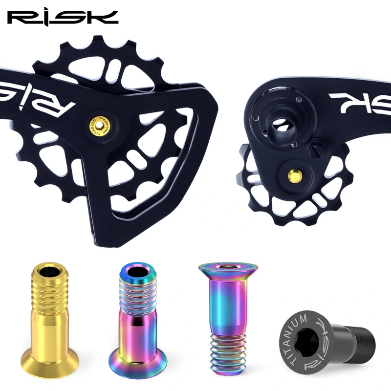 RISK Mountain and Road Bike Titanium Alloy Rear Derailleur Jockey Wheel ...
