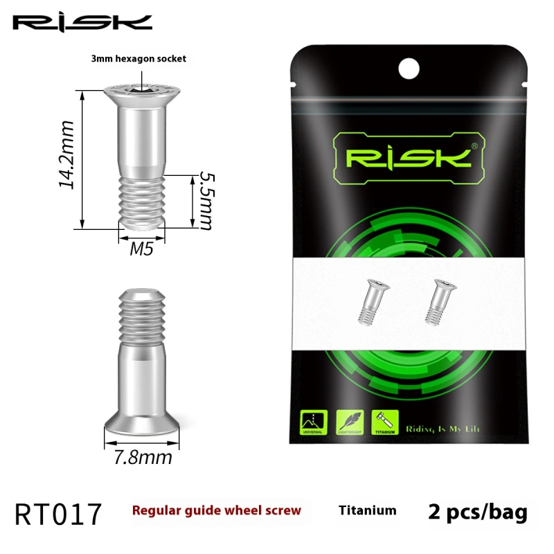 RISK Mountain and Road Bike Titanium Alloy Rear Derailleur Jockey Wheel ...