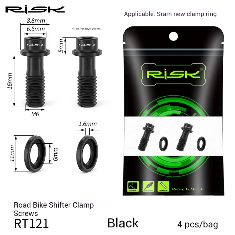 RISK Road Bike Shifter Clamp Titanium Screws Shifter Head Mount Screws R8000 FORCE