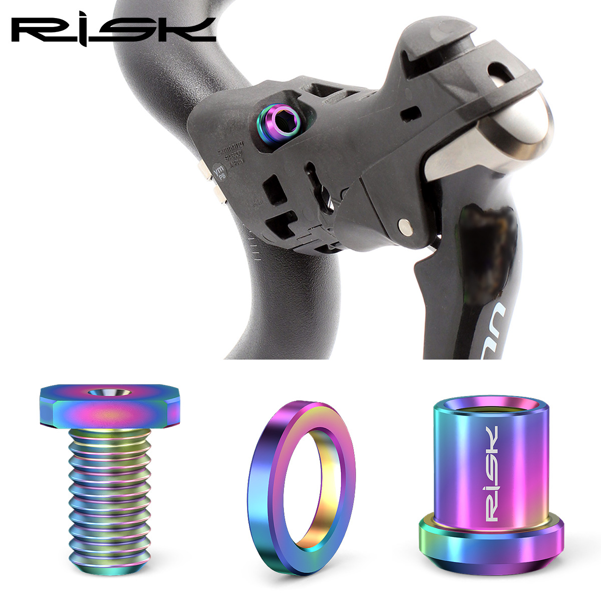RISK Road Bike Shifter Clamp Titanium Screws Shifter Head Mount Screws ...