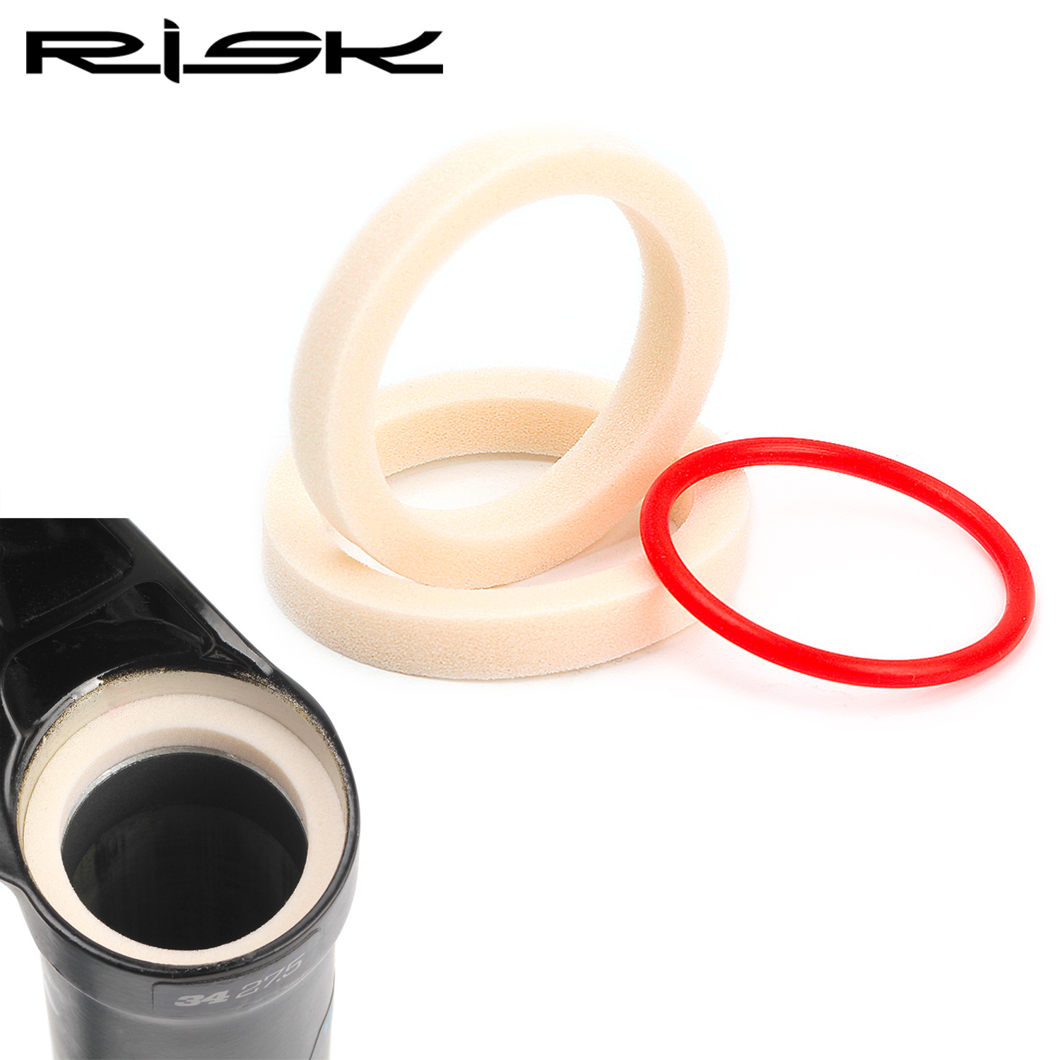 RISK Shock Absorber Fork Oil-Absorbing Foam Rings for Mountain Bikes ...