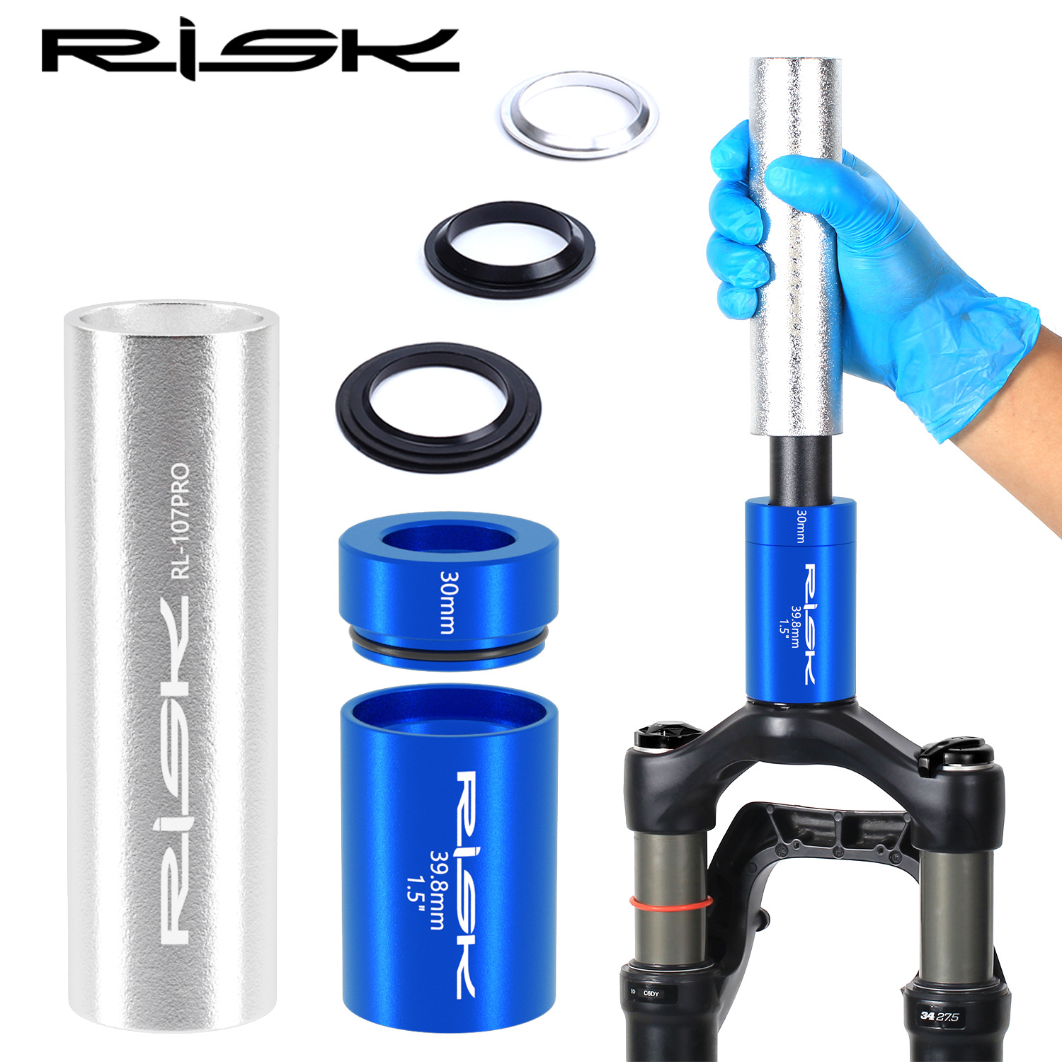 RISK Mountain Bike Fork Headset Base Installation Tool Lower Bracket ...