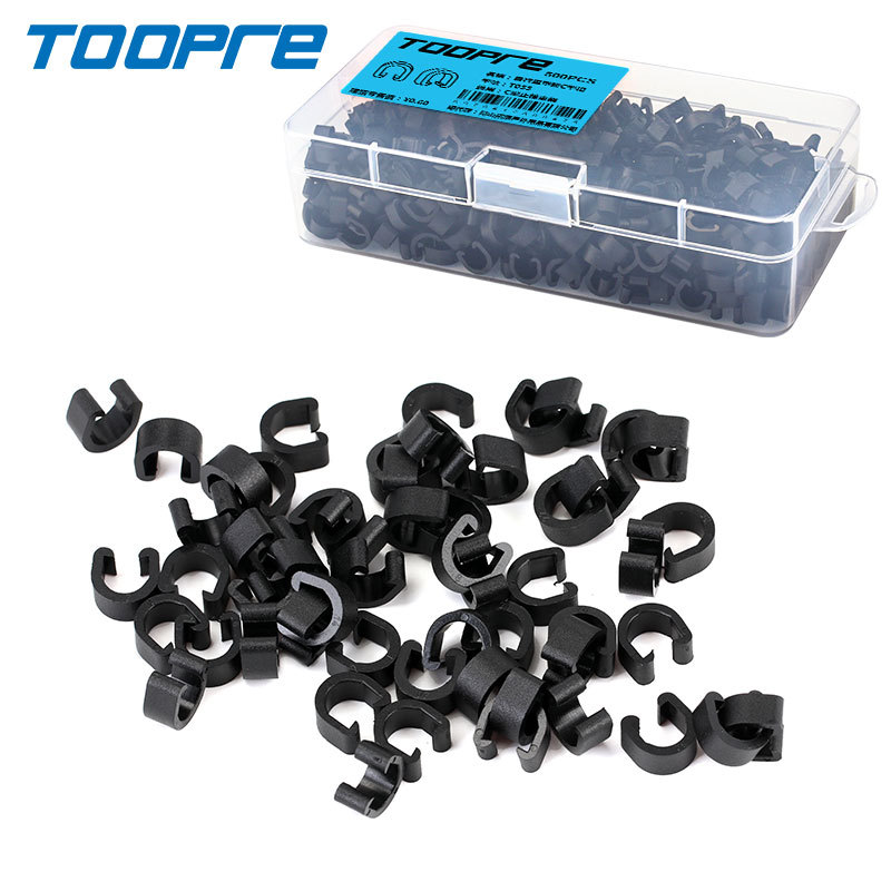 TOOPRE Bicycle Plastic C-Clip U-Shaped Cable Guide for Mountain Bike ...