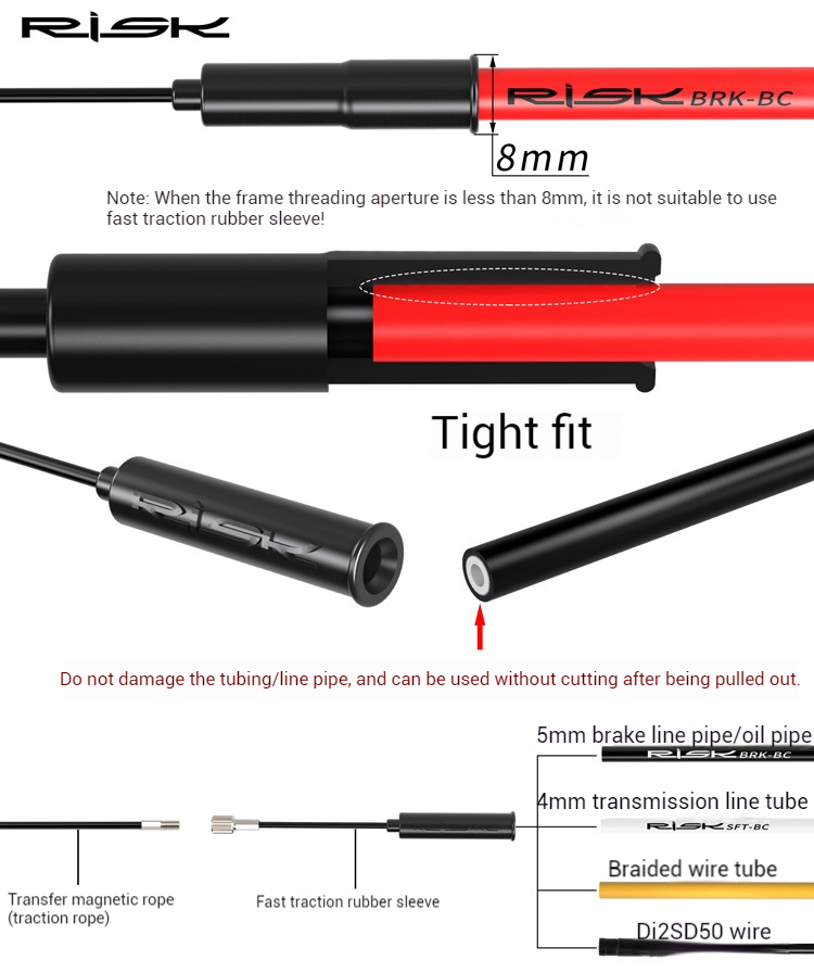 RISK mountain and road bike internal cable routing tool