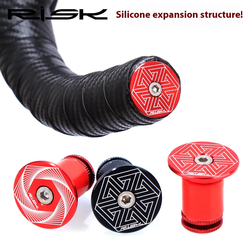 RISK Mountain/Road Bike Handlebar End Plugs Aluminum Alloy Expansion ...